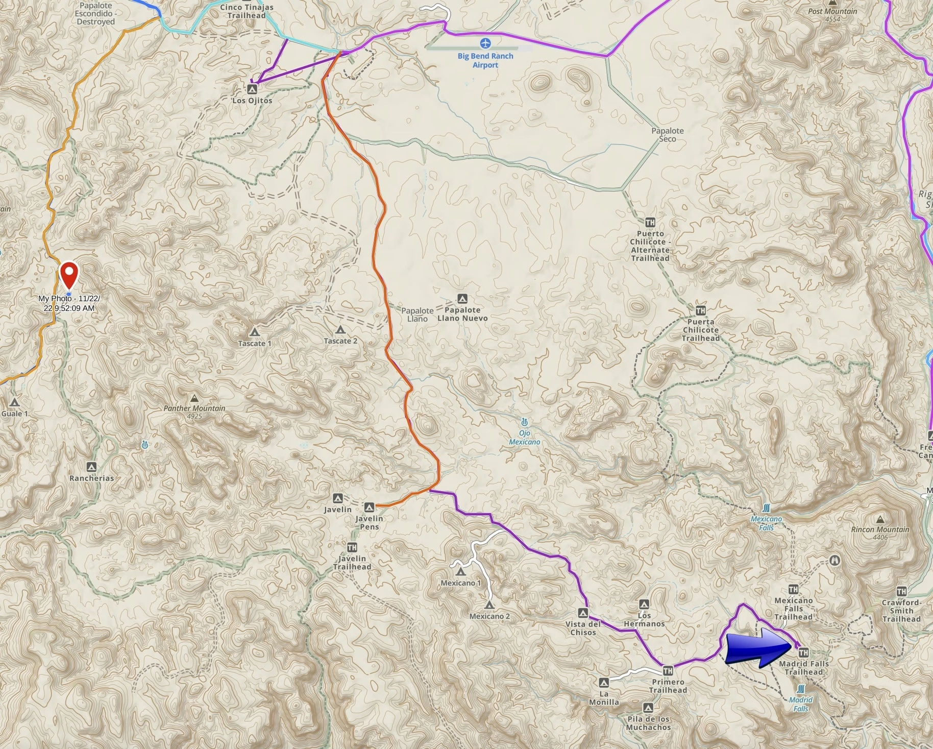 Chorro Vista and Los Ojitos Campsites in Big Bend Ranch SP